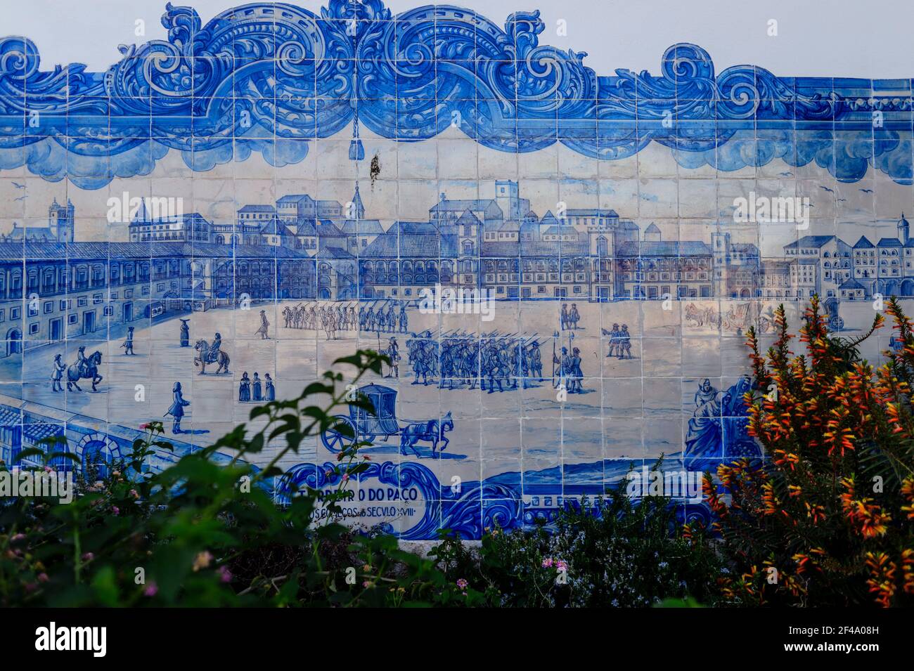 Tile panel in Lisbon (Portugal Stock Photo - Alamy