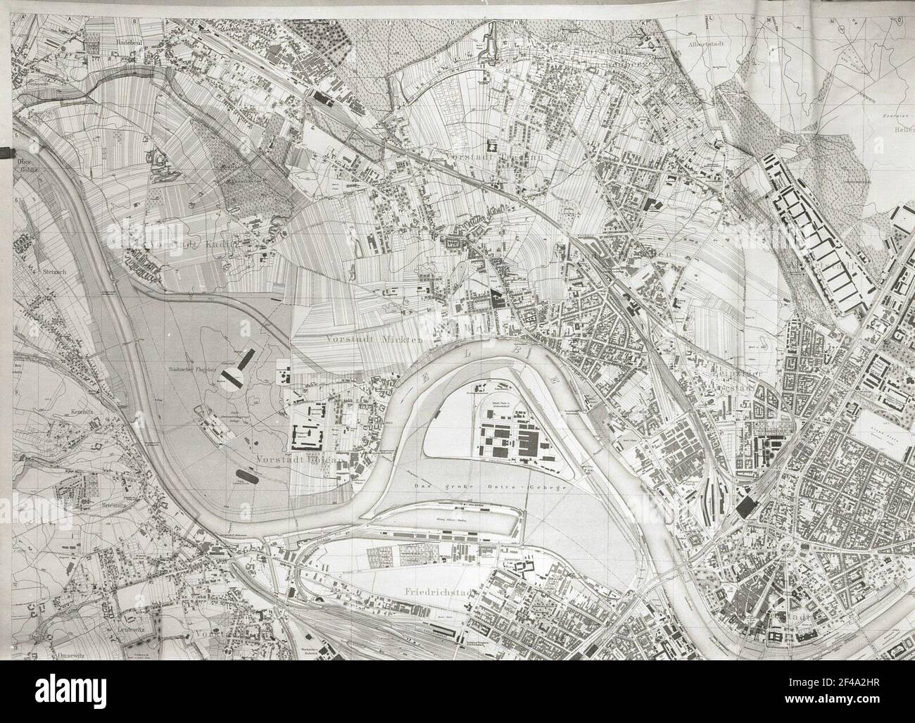 Plan of Dresden Stock Photo - Alamy