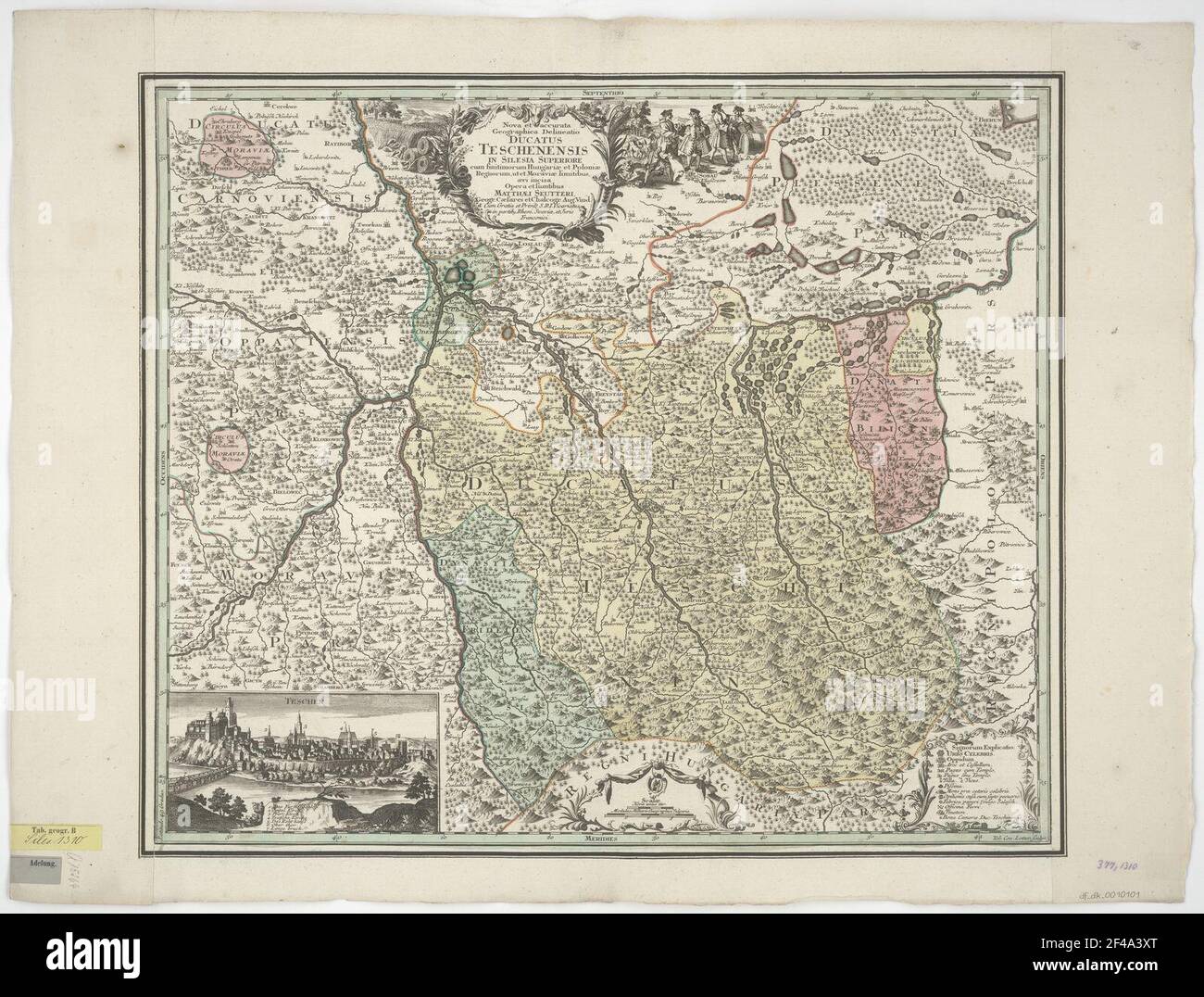 Teschen map hi-res stock photography and images - Alamy