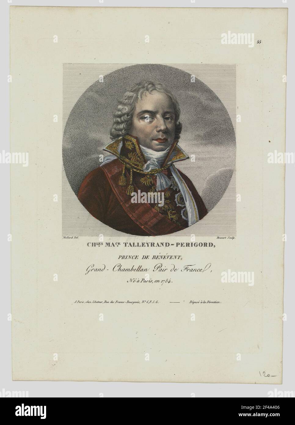 Portrait of Talleyrand as Pair de France Stock Photo - Alamy