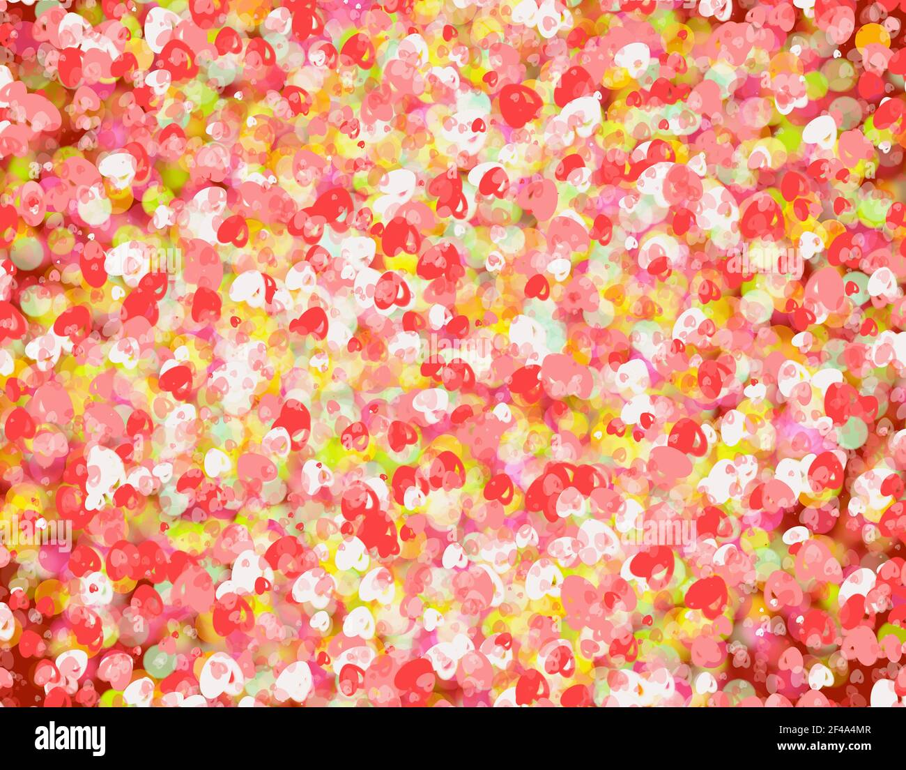 many multicolored small hearts backgrounds. love texture Stock Photo ...