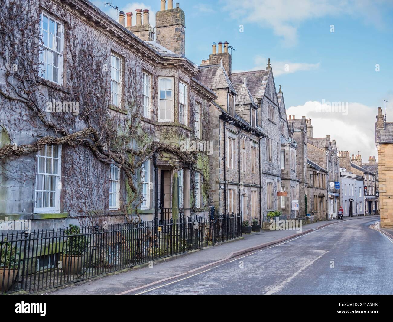 This is main street in the Victorian era south Cumbrian market town of ...