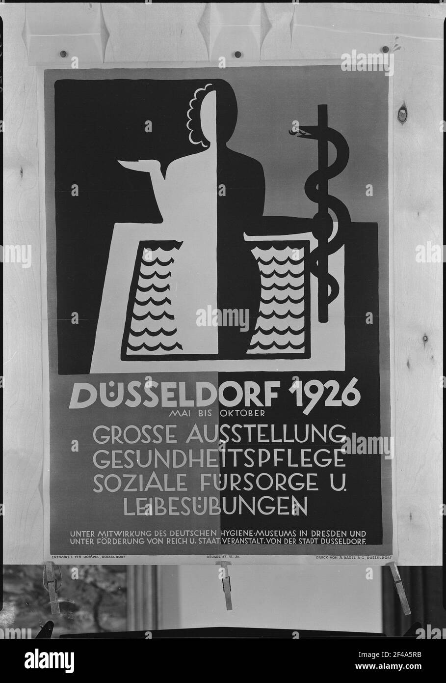 Poster "Düsseldorf 1926. Great exhibition health care, social care and ...