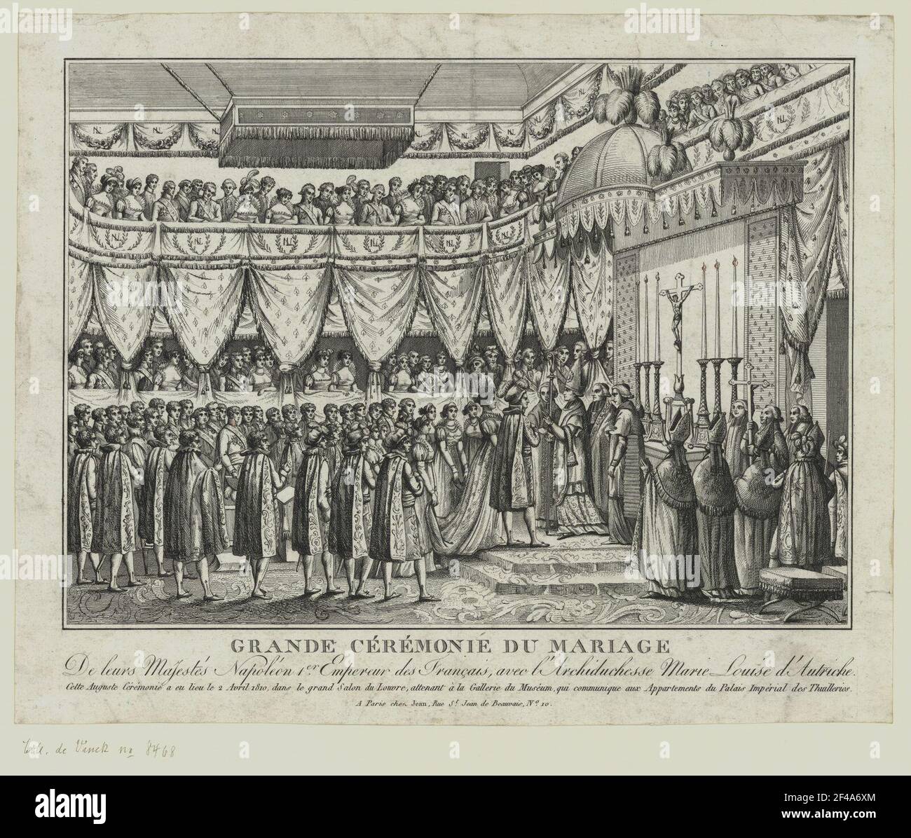 The marriage of Napoleon and Marie Louise Stock Photo - Alamy