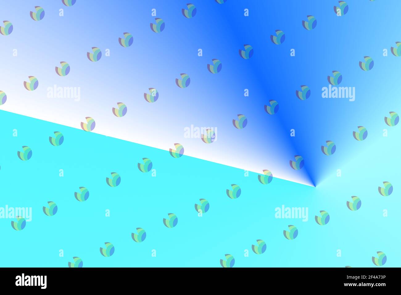 Concentric circle pattern inside a blue conical gradient - Digital ...