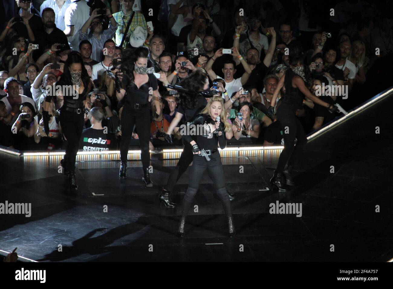 American pop star Madonna in concert with the MDNA World Tour show at ...
