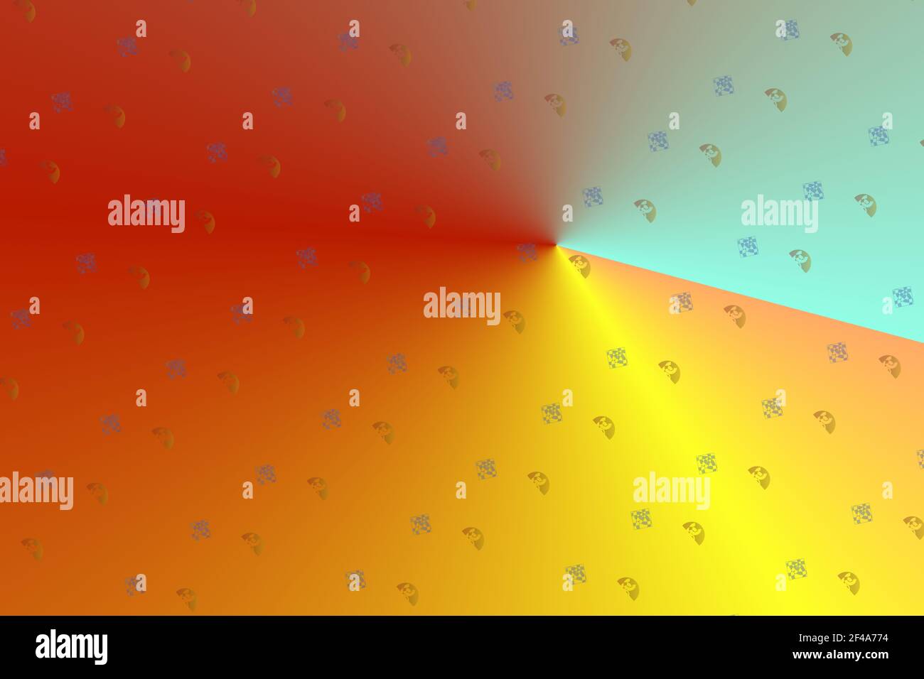 Multiple patterns in line inside a conical gradient Digital pattern ...