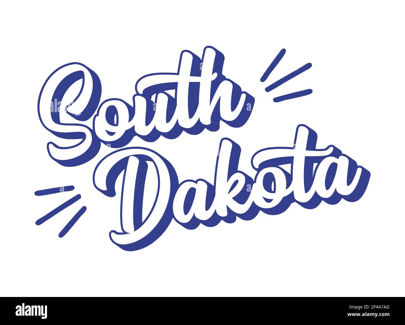 South dakota lettering Cut Out Stock Images & Pictures - Alamy