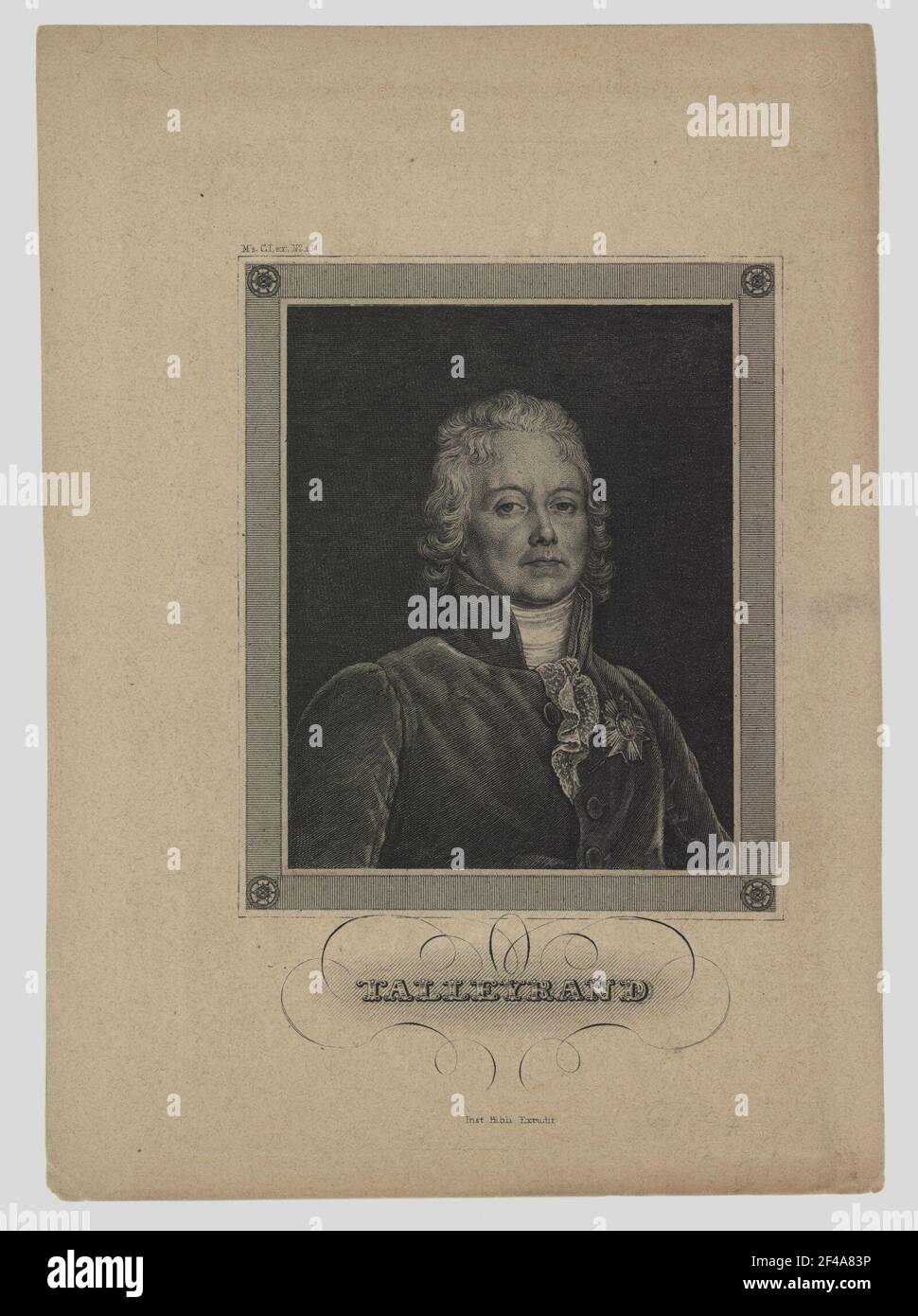 Portrait of Talleyrand Stock Photo - Alamy