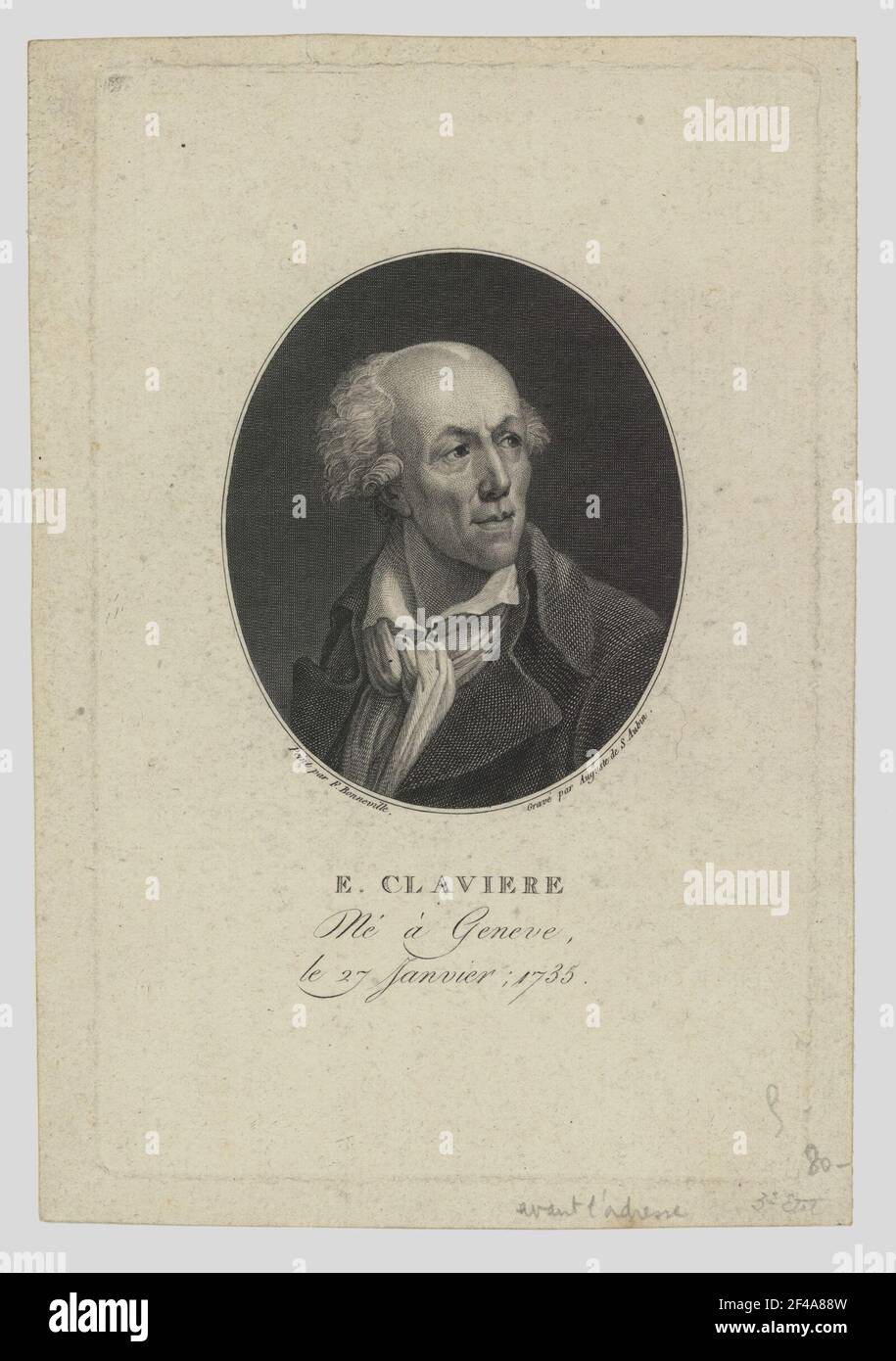 Portrait of Etienne Clavière Stock Photo - Alamy