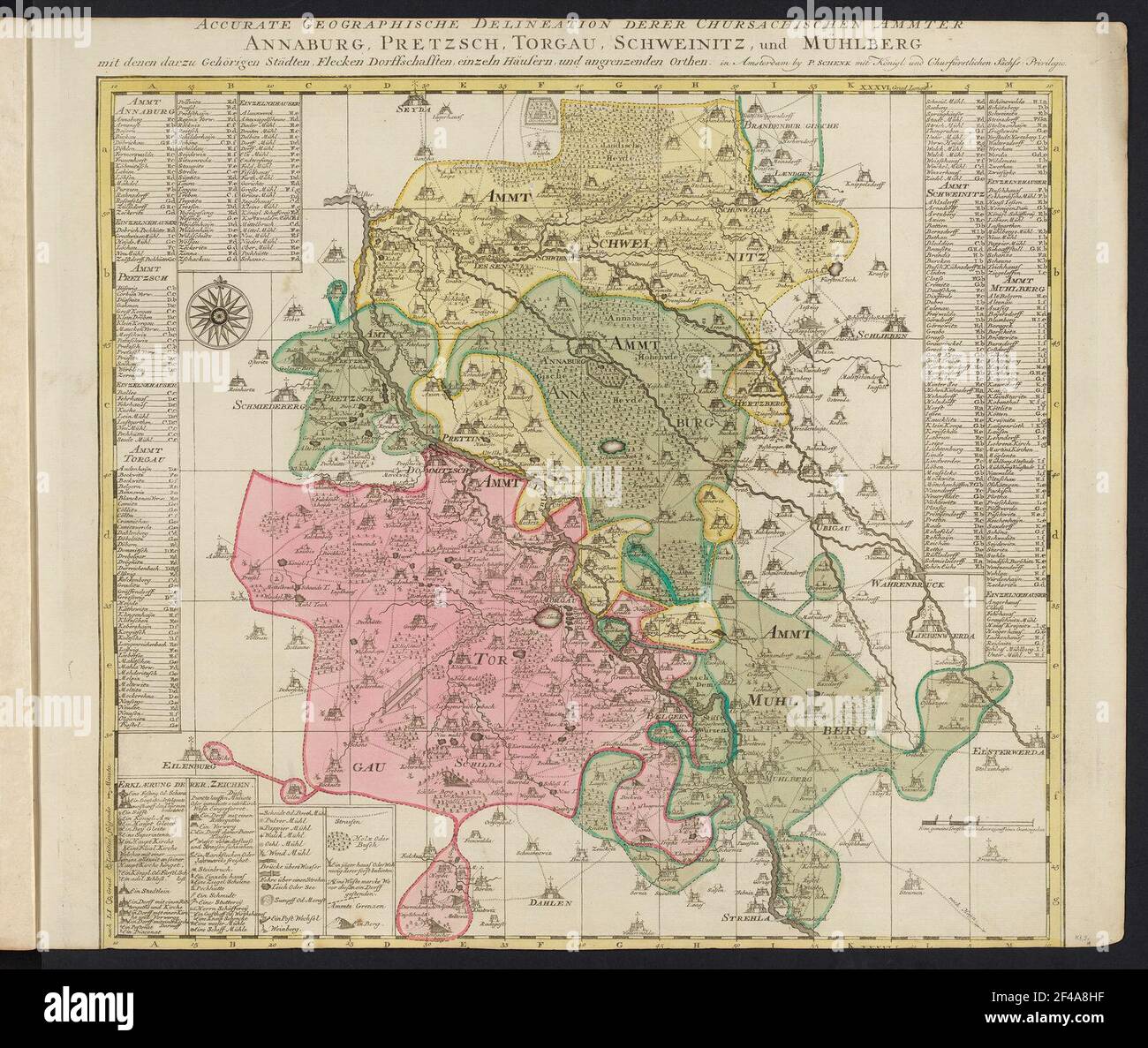 Kt. 5: Map of the ababurg, Pretzsch, Torgau, Schweinitz, and Mühlberg ...