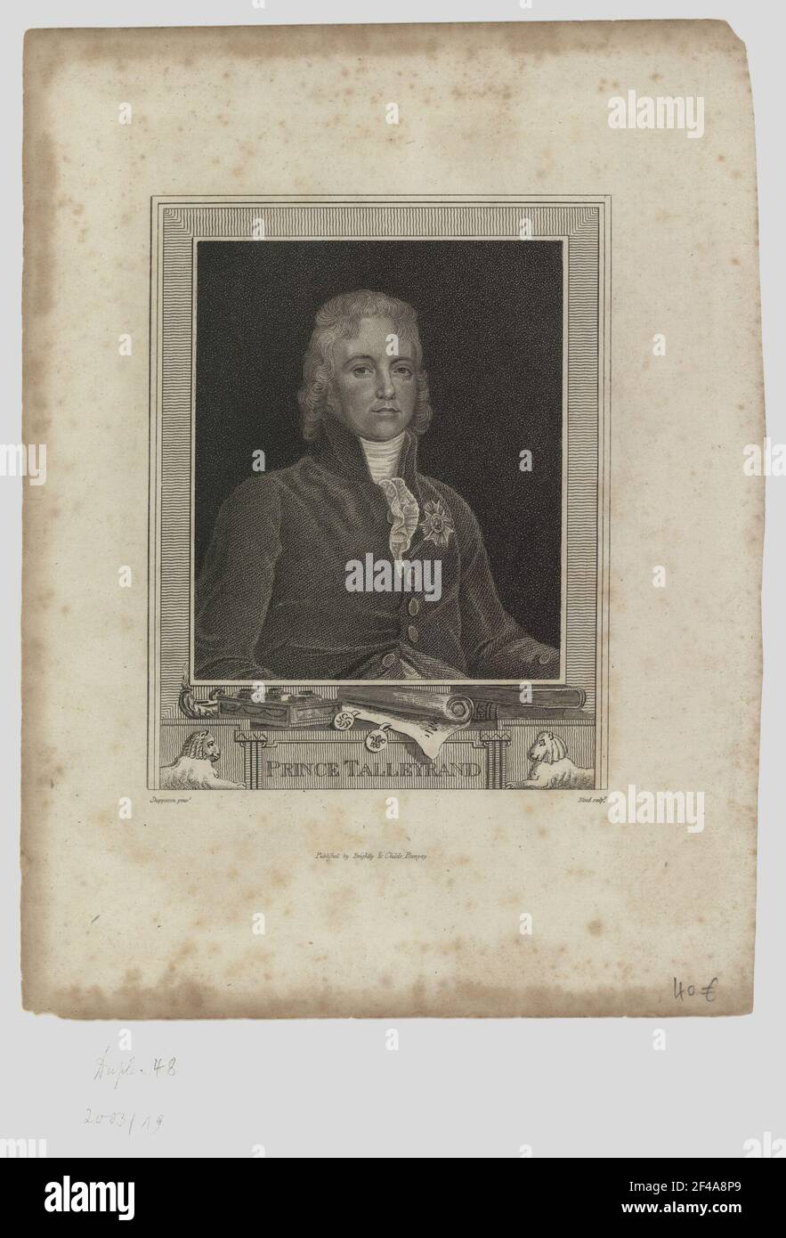 Portrait of Talleyrand Stock Photo - Alamy
