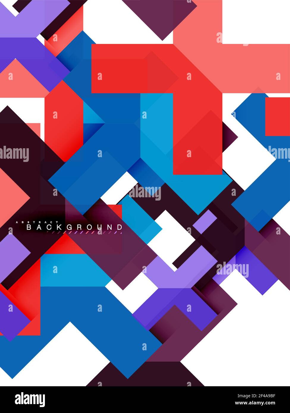 Multicolored Abstract Geometric Shapes Geometry Background For Web Banner Multicolored