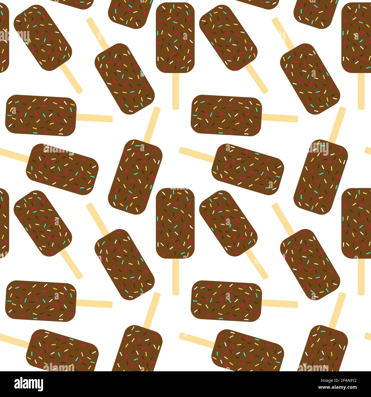 Popsicle seamless background. Ice cream, continuous repeating pattern ...