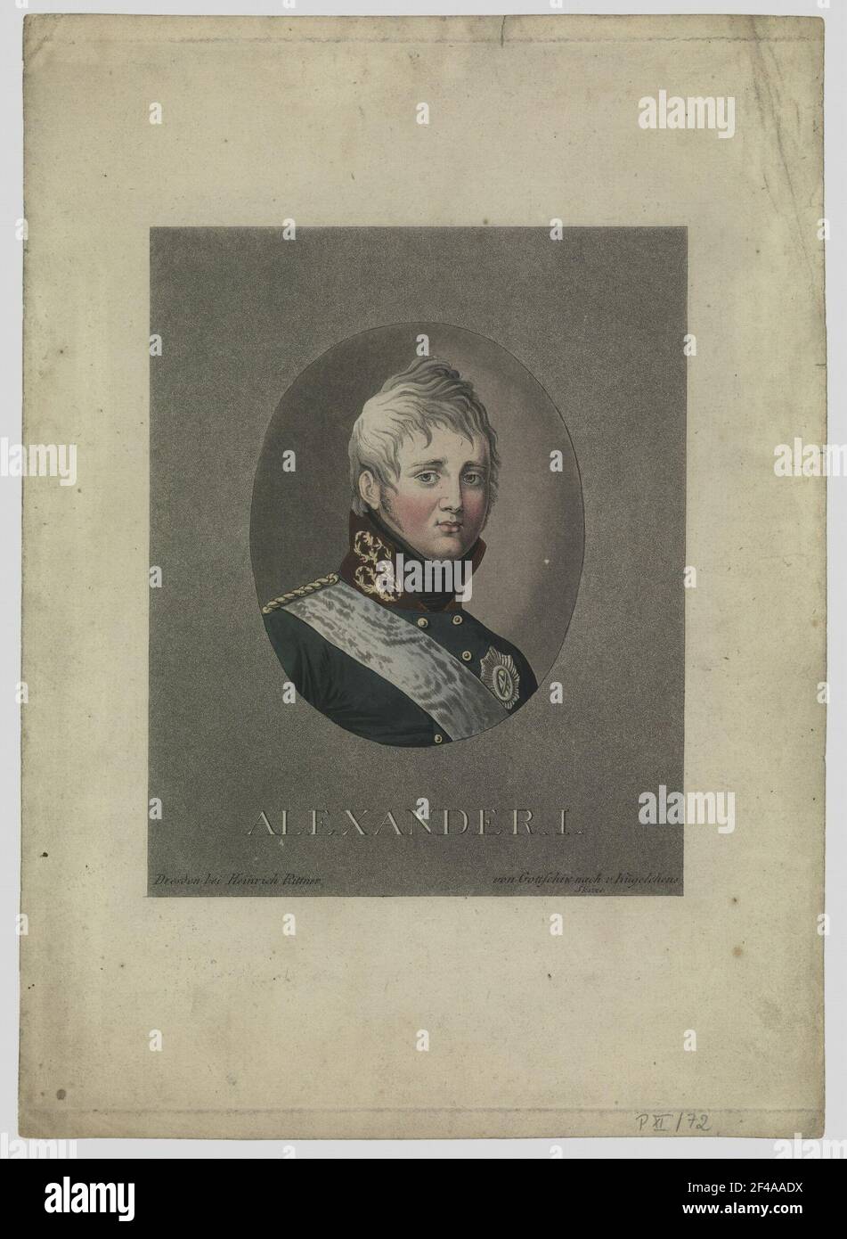Portrait of Alexander I Stock Photo - Alamy