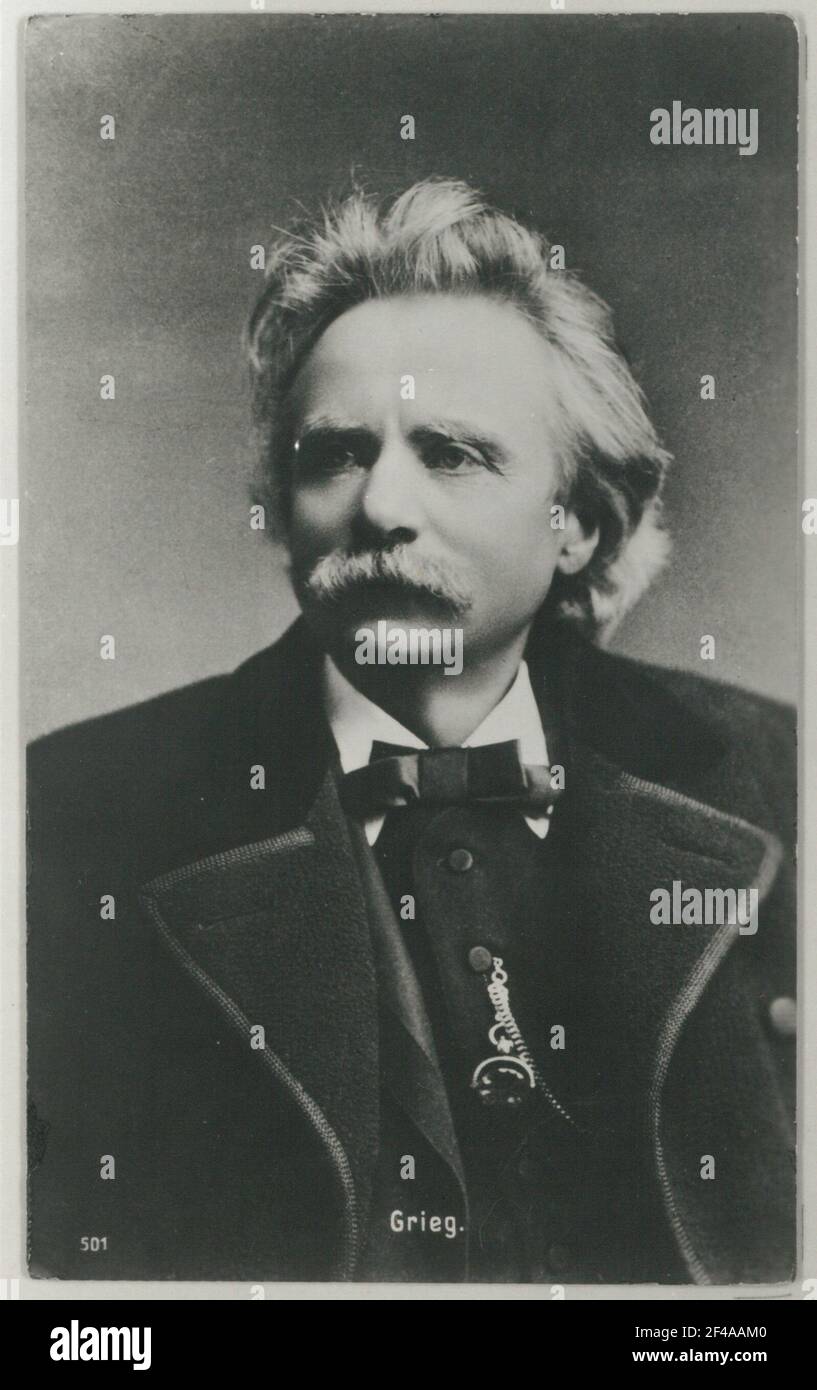 Portrait Edvard Grieg Stock Photo - Alamy
