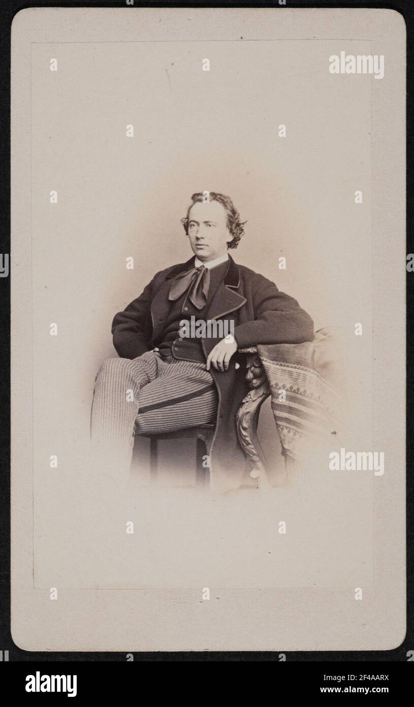 Portrait Karl Jakob Wilhelm Ferdinand Koberstein (1836-1899; actor ...