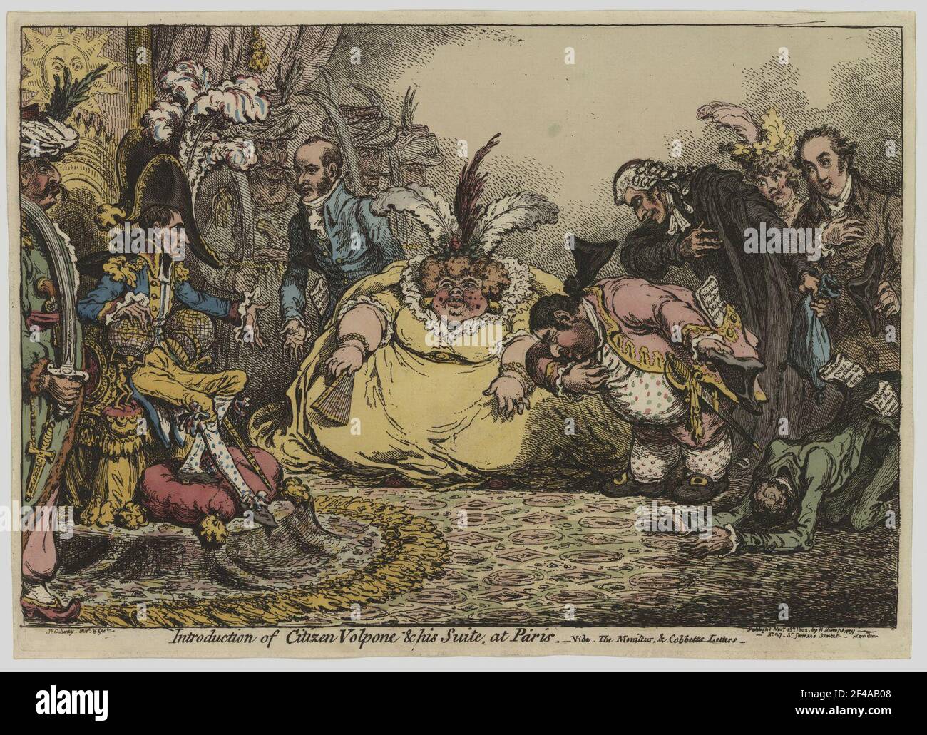 Reception of the Fox family at Napoleon after peace between France and ...