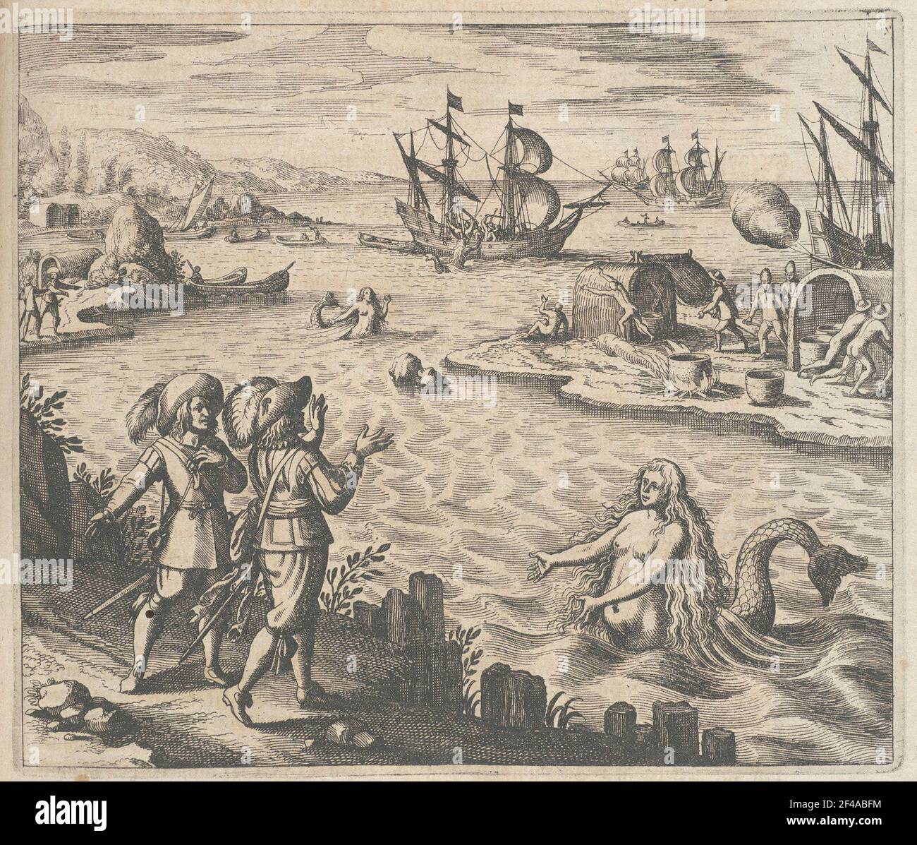 Copper engraving by matthaeus merian hi-res stock photography and ...