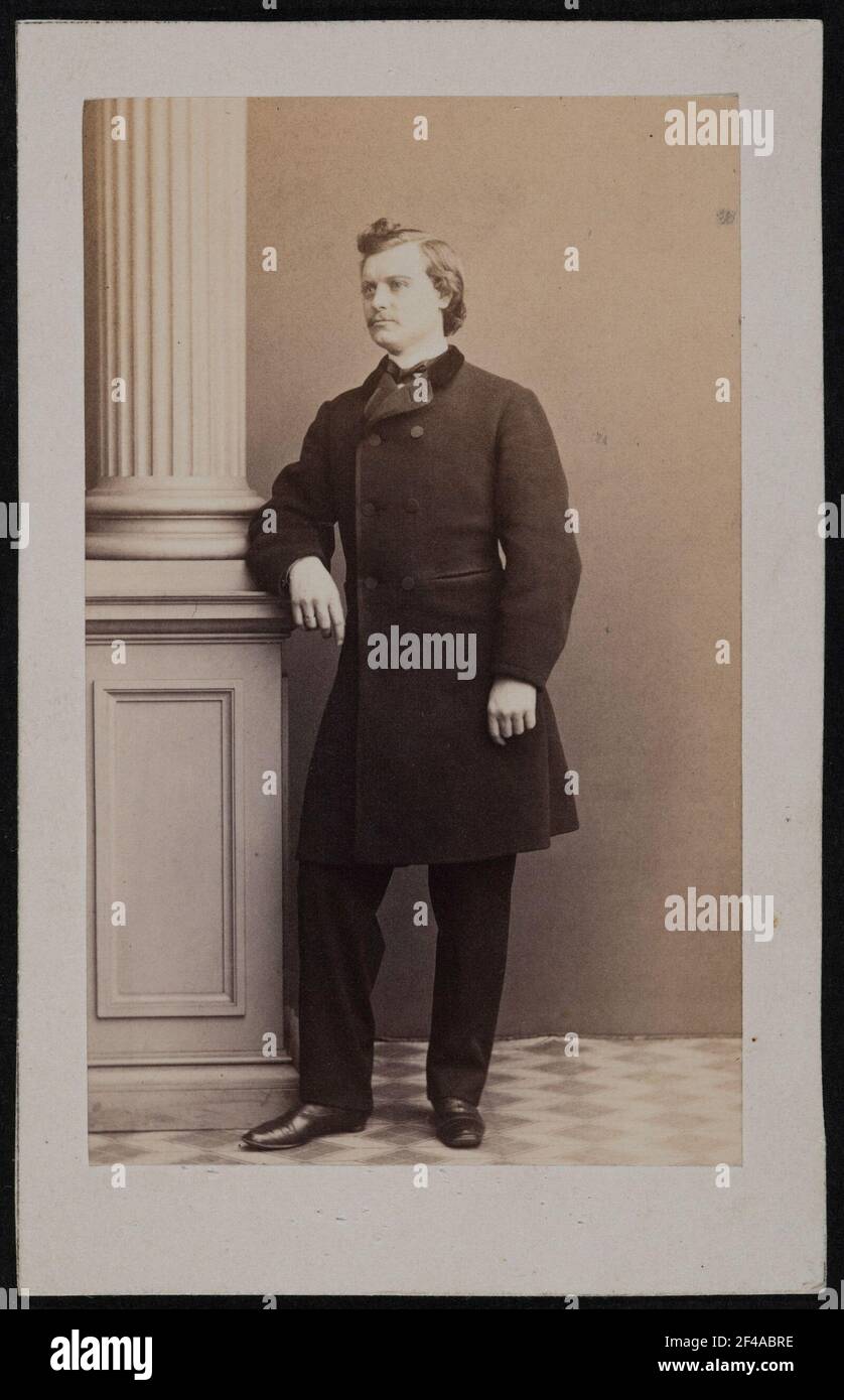 Portrait of Friedrich Dettmer (1835-1880; Actor). Albumin tray on ...