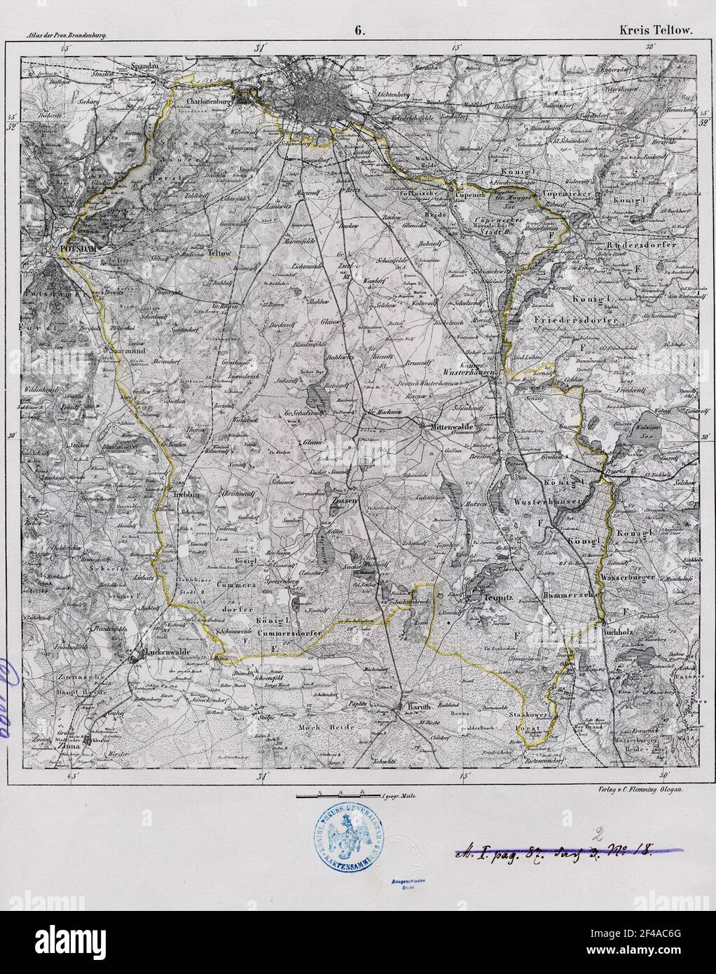 Circular map Teltow Stock Photo - Alamy