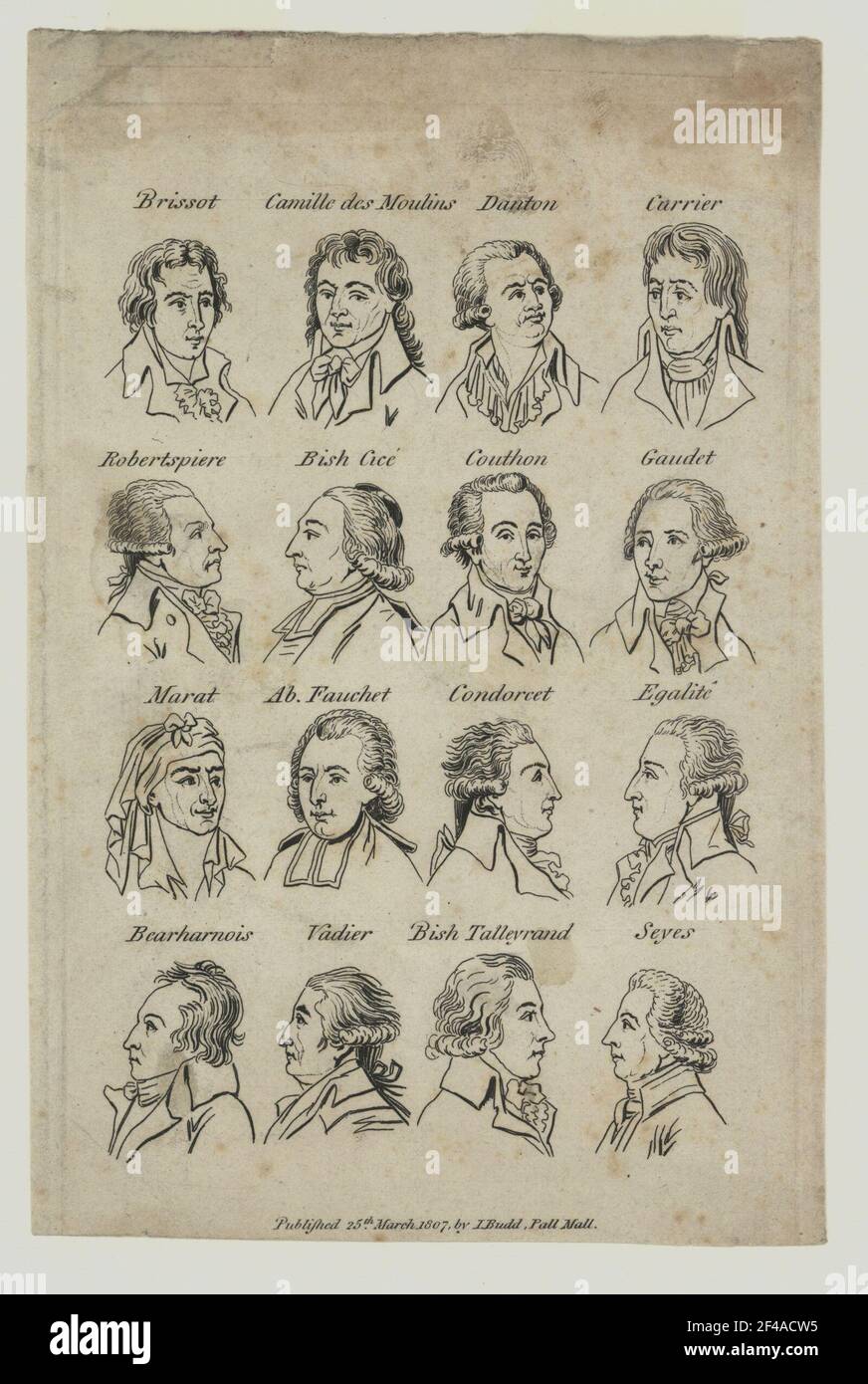 Portraits of 16 personalities of the French Revolution (et al ...