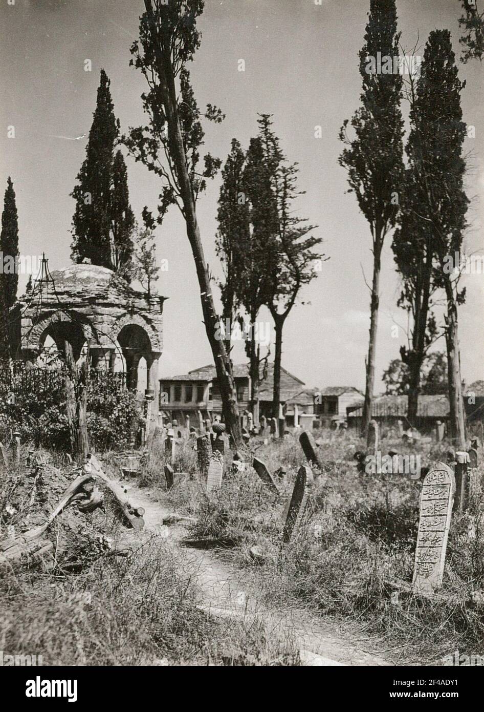 Istanbul. Big cemetery in Skutari Stock Photo - Alamy