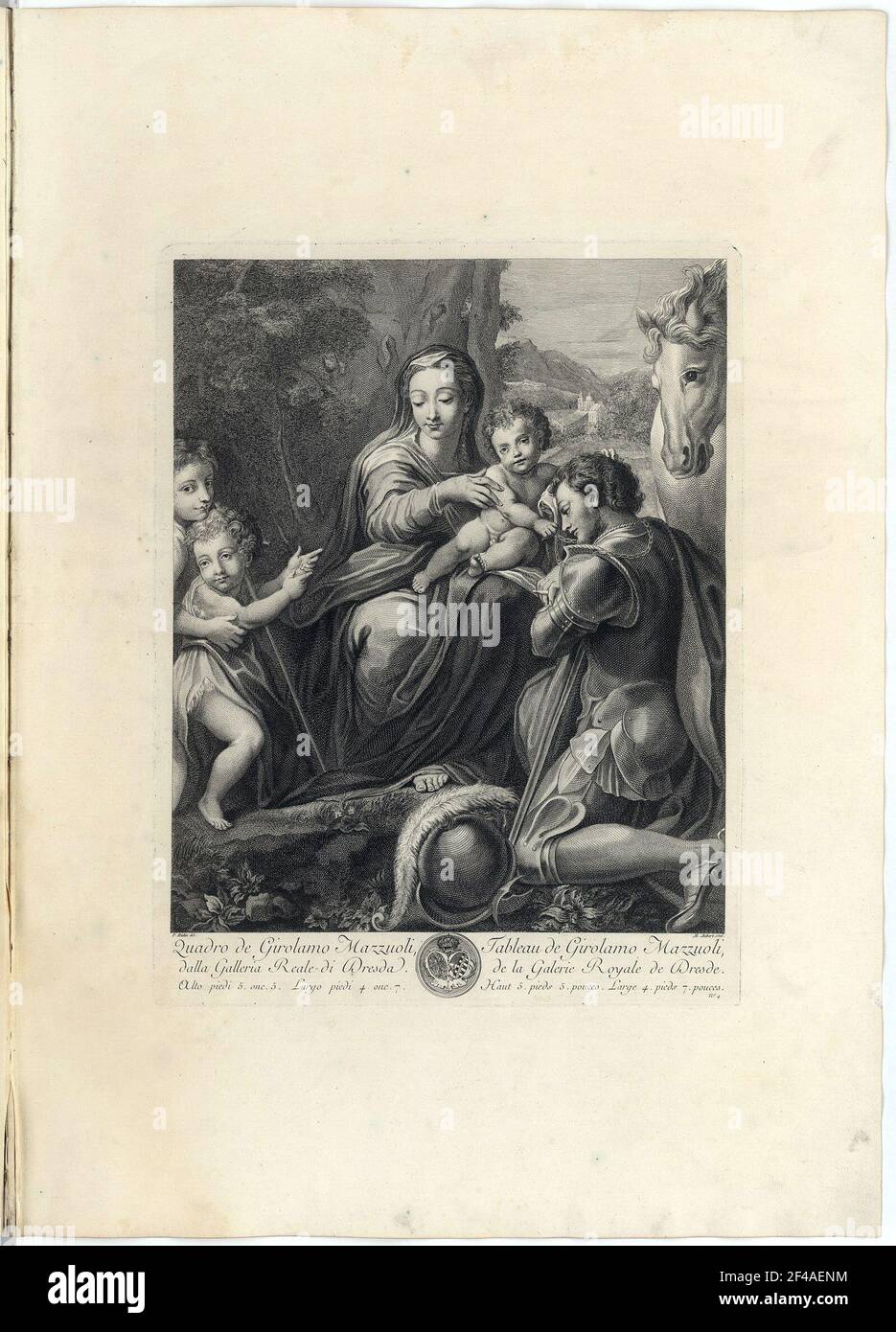 Maria with the child, the Holy George, an angel and the Johannesknen ...