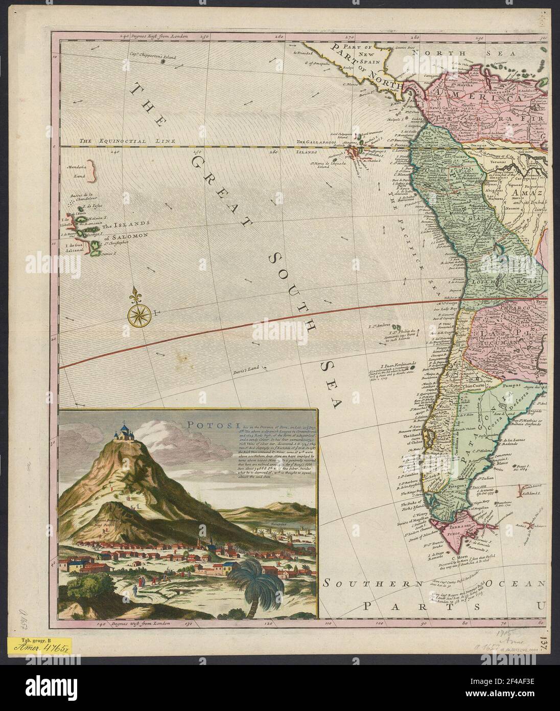 1720 map of america hi-res stock photography and images - Alamy