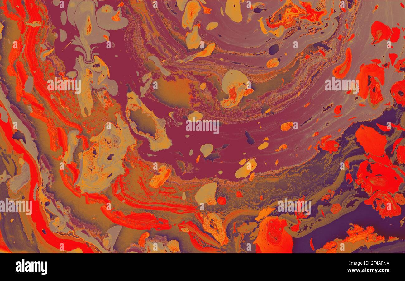An abstract background with colorful paint splash patterns and swirly ...