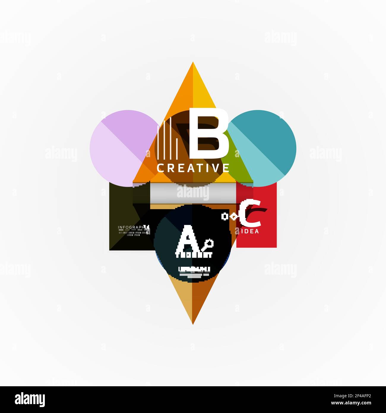 Vector infographic options banner, paper style design. Vector ...