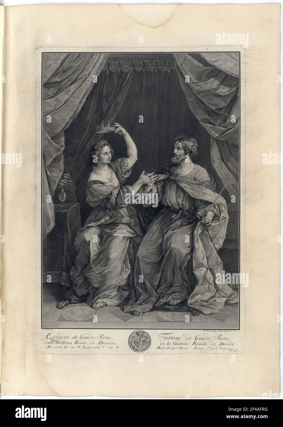 Ninus hands his crown of the Semiramis Stock Photo - Alamy