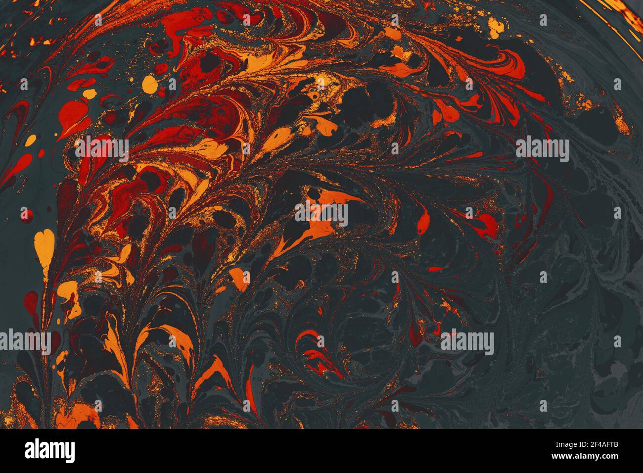 An abstract background with colorful paint splash patterns and swirly ...