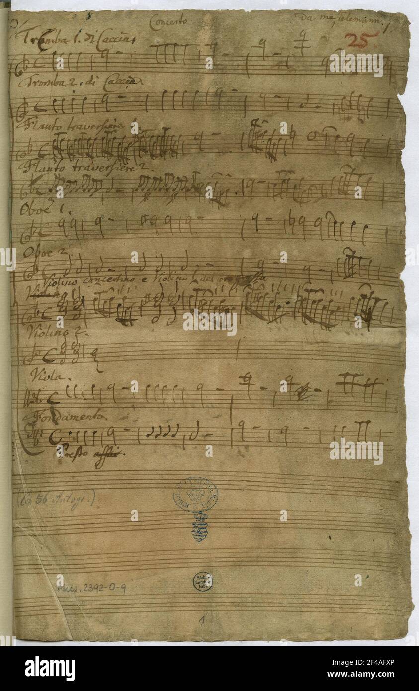 Orchestral music score hi-res stock photography and images - Alamy