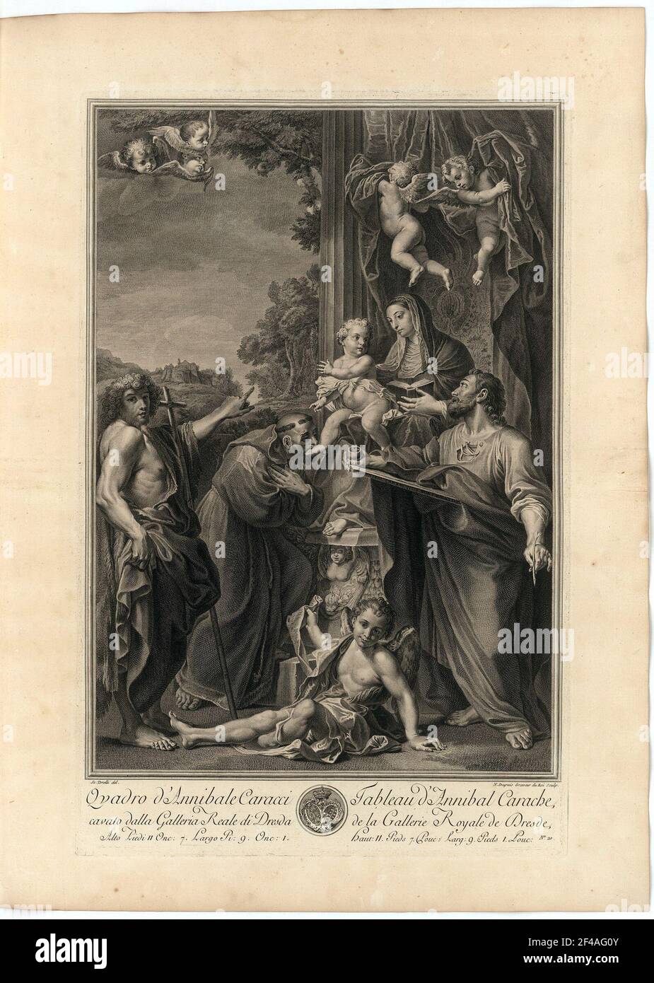 Throwing Madonna with the Holy Matthew Stock Photo - Alamy