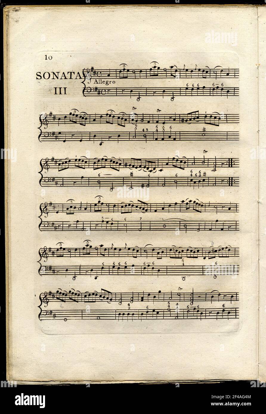 Allegro sheet music hi-res stock photography and images - Alamy