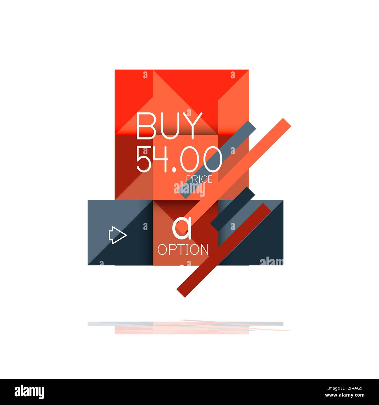 Square option infographic banner. Data and information visualization ...