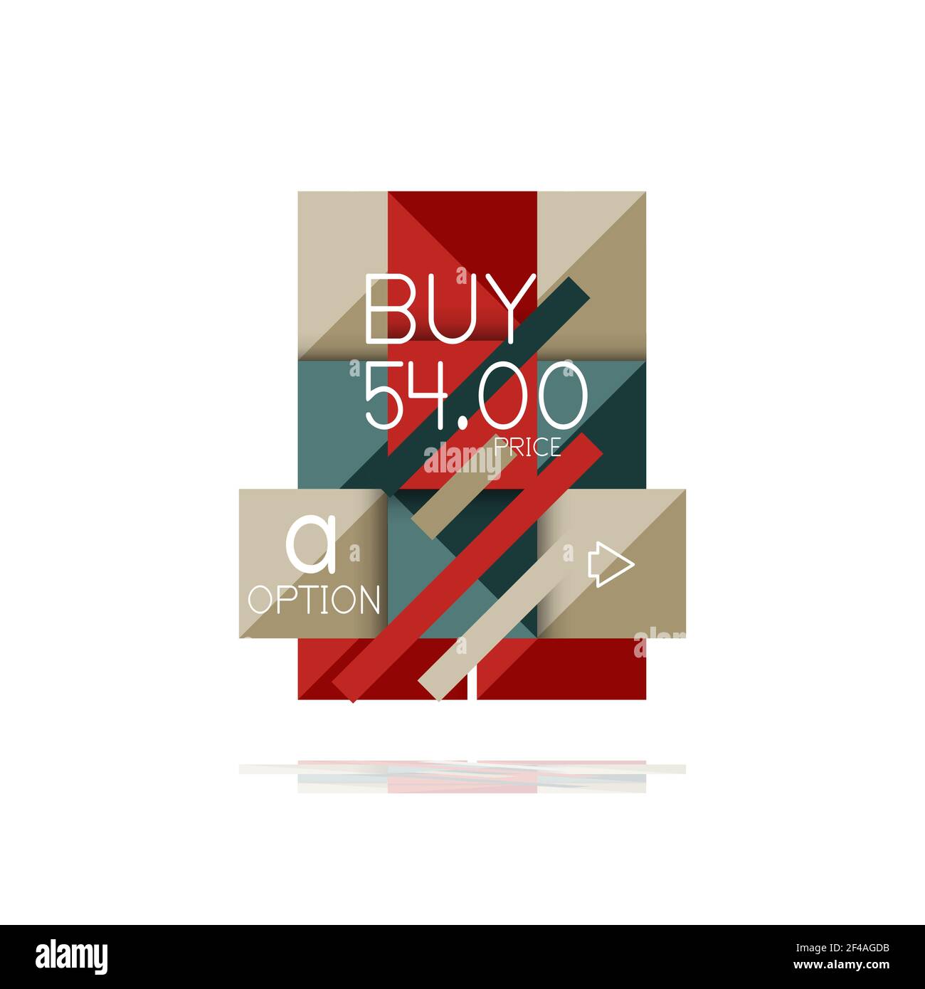 Square option infographic banner. Data and information visualization ...