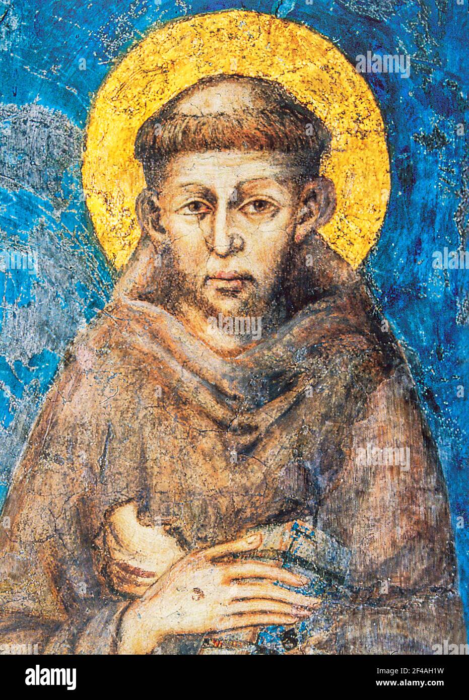 Assisi, Umbria, Italy. This portrait of St. Francis of Assisi, by the ...