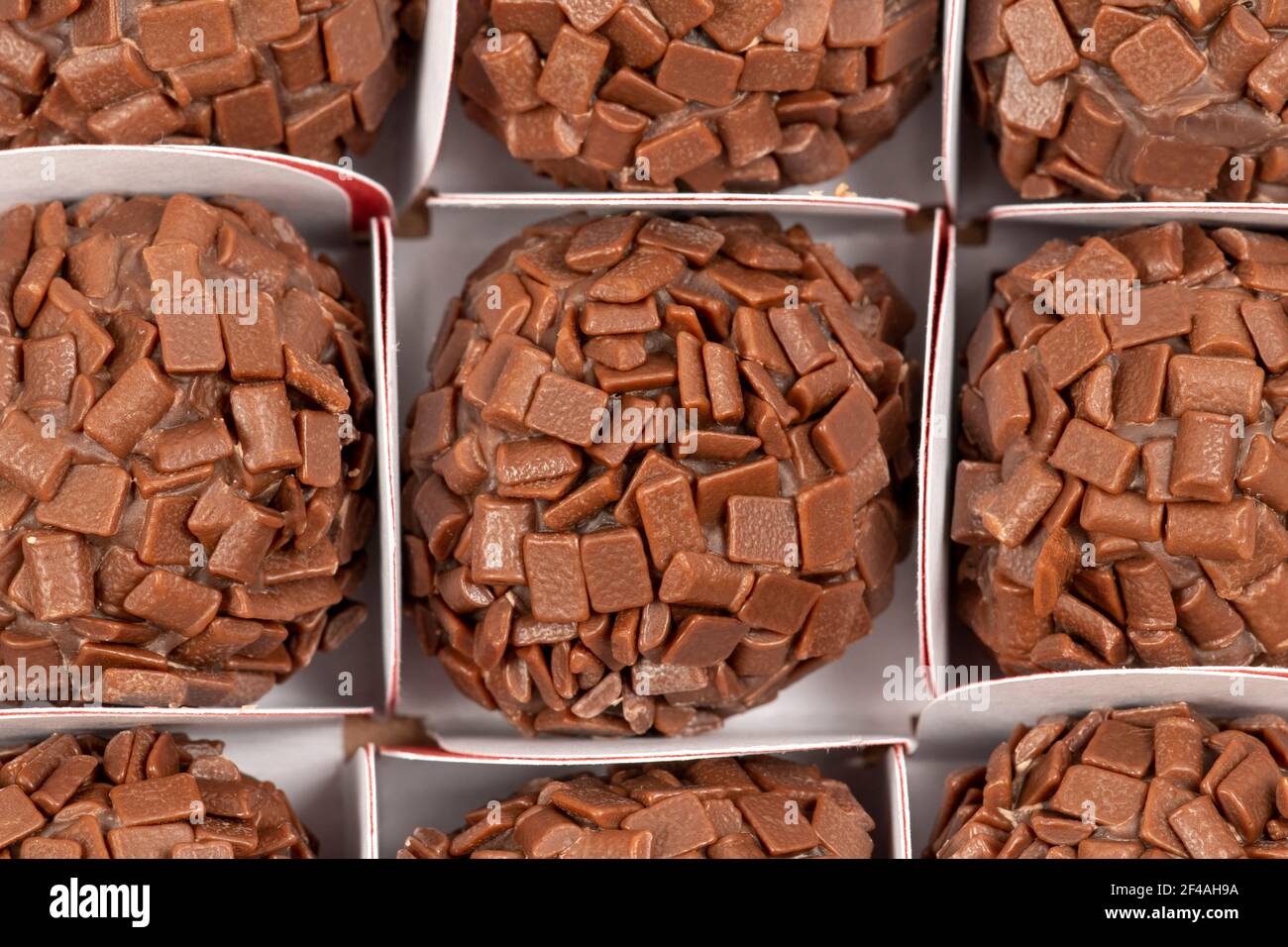 Brazilian traditional sweet brigadeiro candy, handmade Stock Photo - Alamy