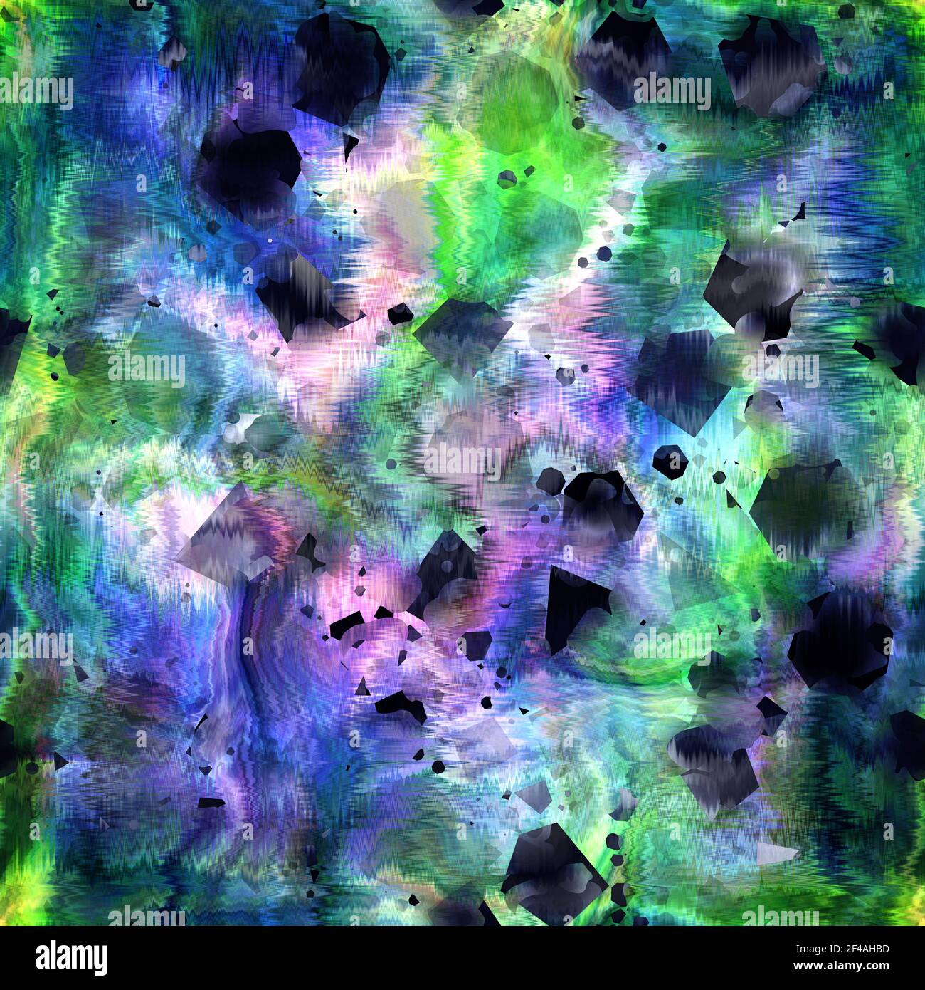 Seamless abstract color blobs with geo overlay Stock Photo - Alamy