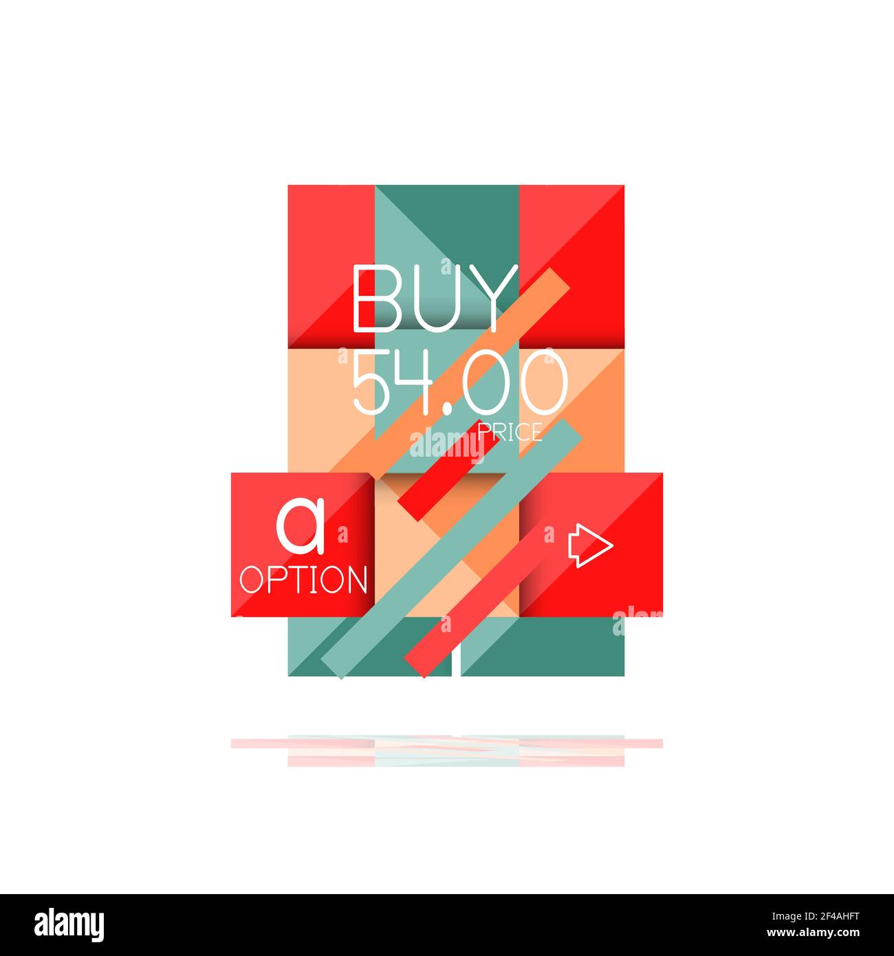 Square option infographic banner. Data and information visualization ...