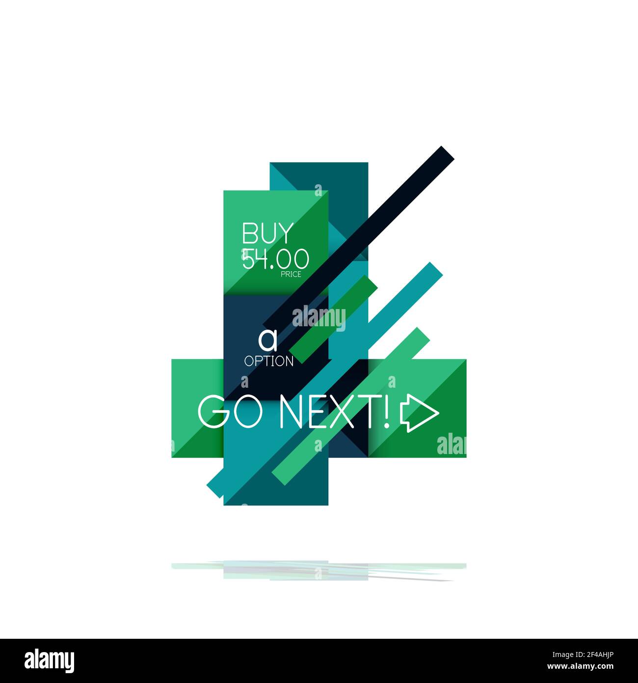 Square option infographic banner. Data and information visualization ...