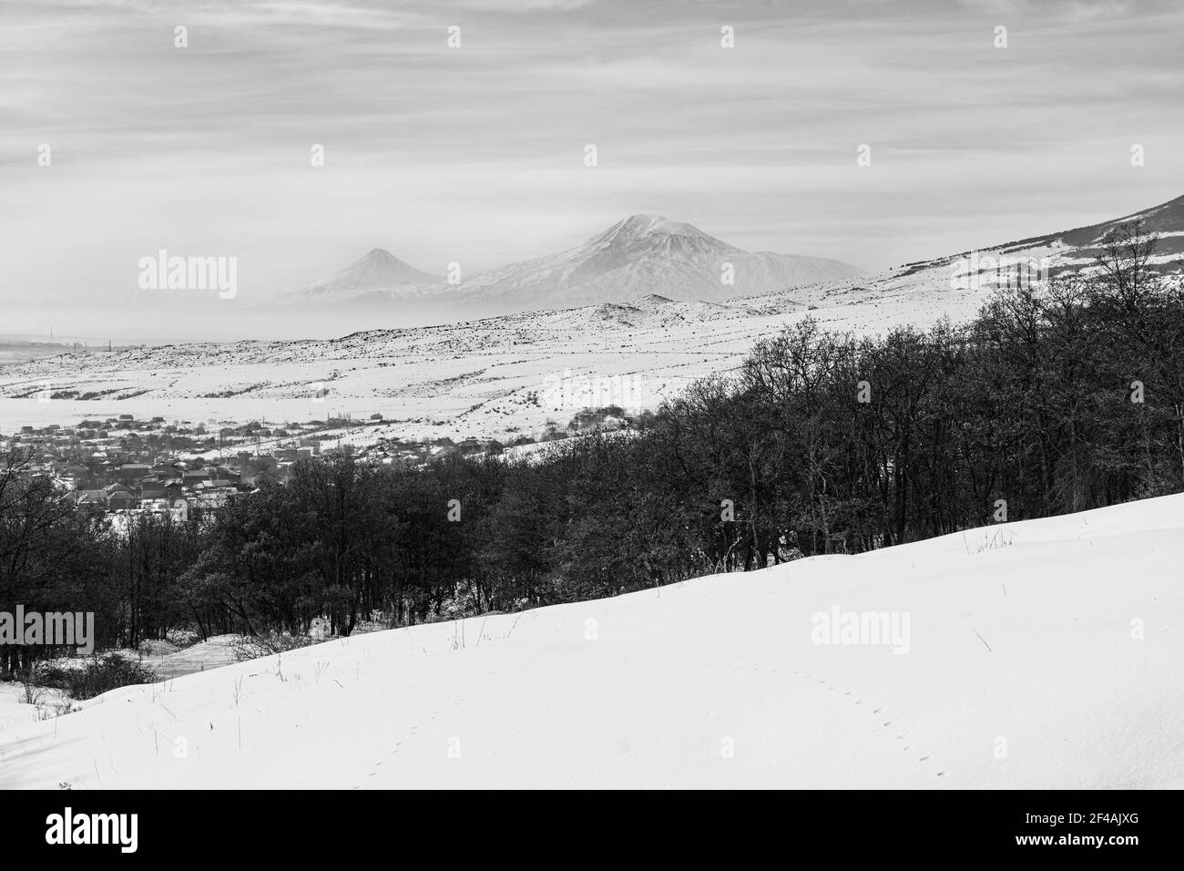 Armenia volcano Black and White Stock Photos & Images - Alamy