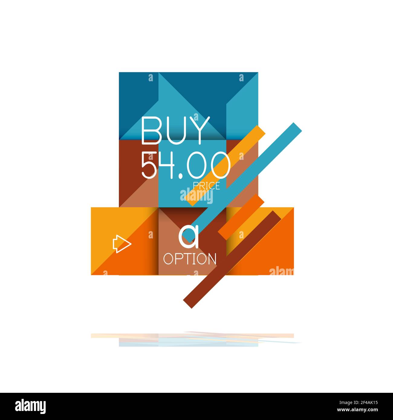 Square option infographic banner. Data and information visualization ...