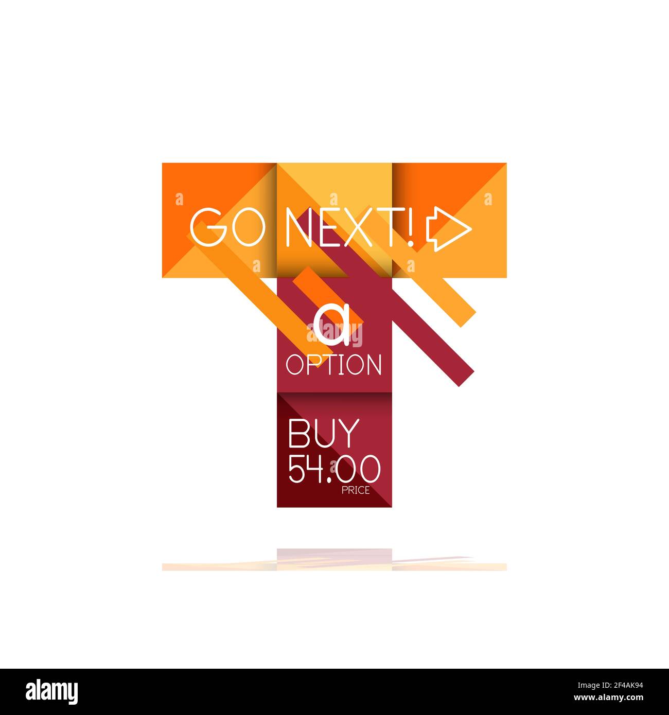 Square option infographic banner. Data and information visualization ...