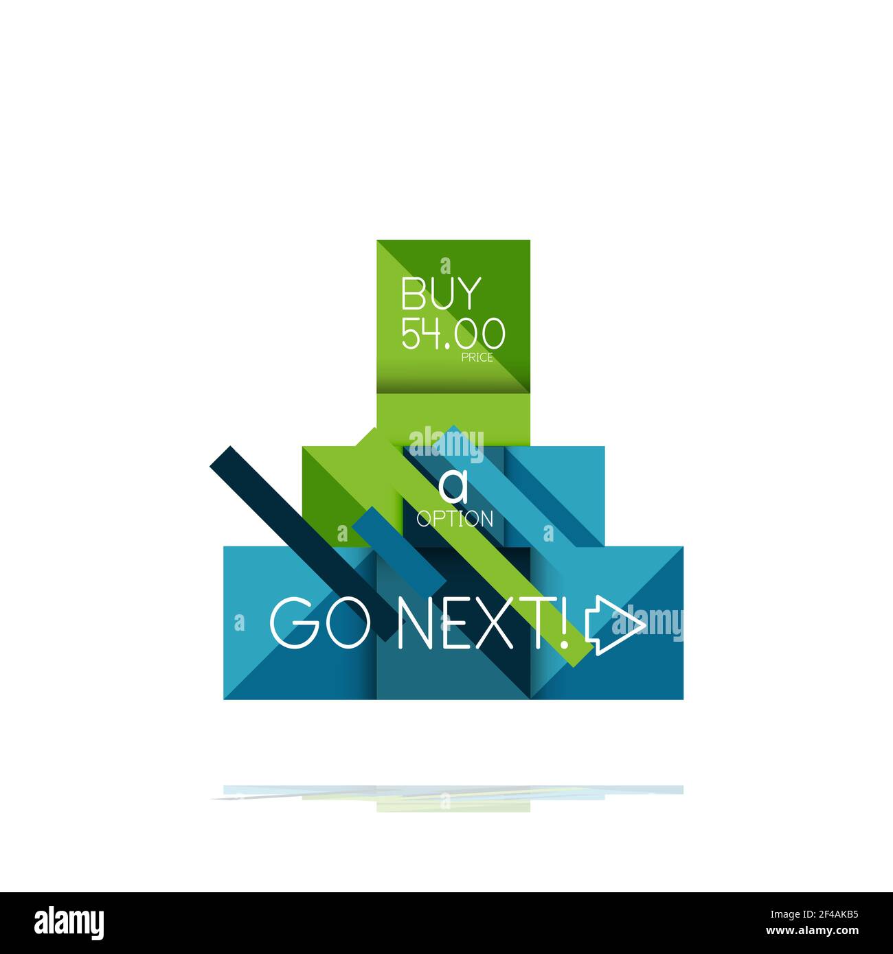 Square option infographic banner. Data and information visualization ...