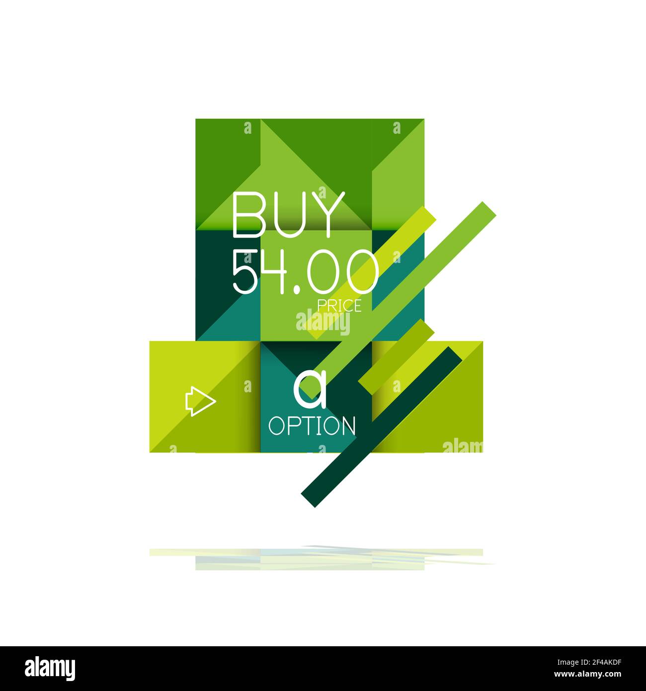 Square option infographic banner. Data and information visualization ...