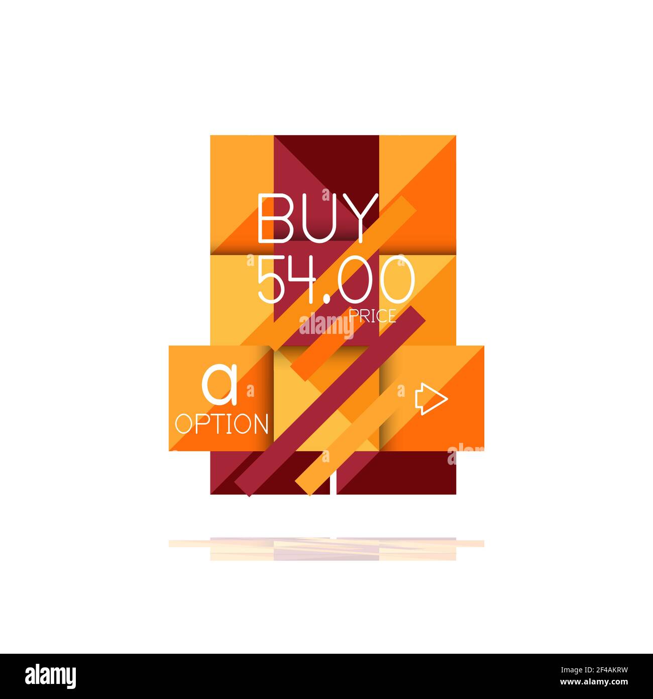 Square option infographic banner. Data and information visualization ...