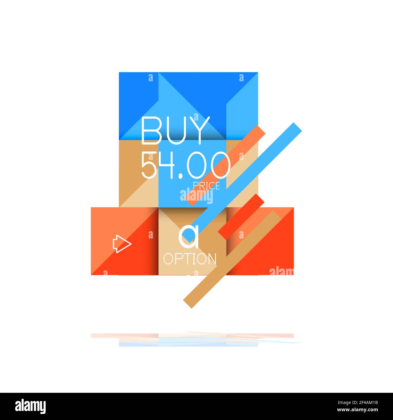 Square option infographic banner. Data and information visualization ...